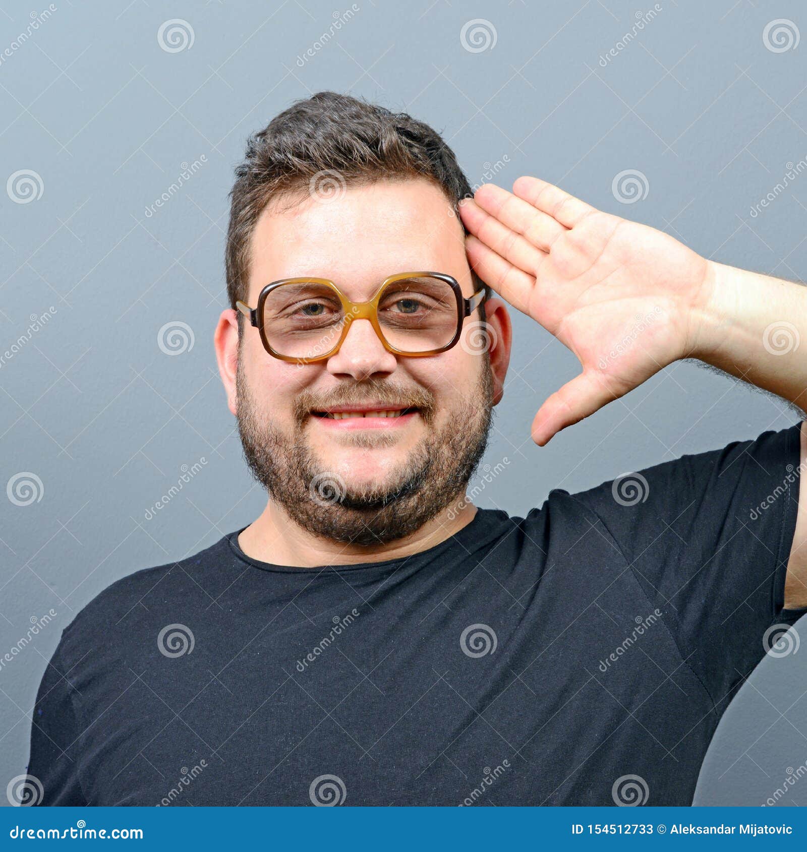 Portrait Of A Chubby Hiker Stock Photography | CartoonDealer.com #220227044