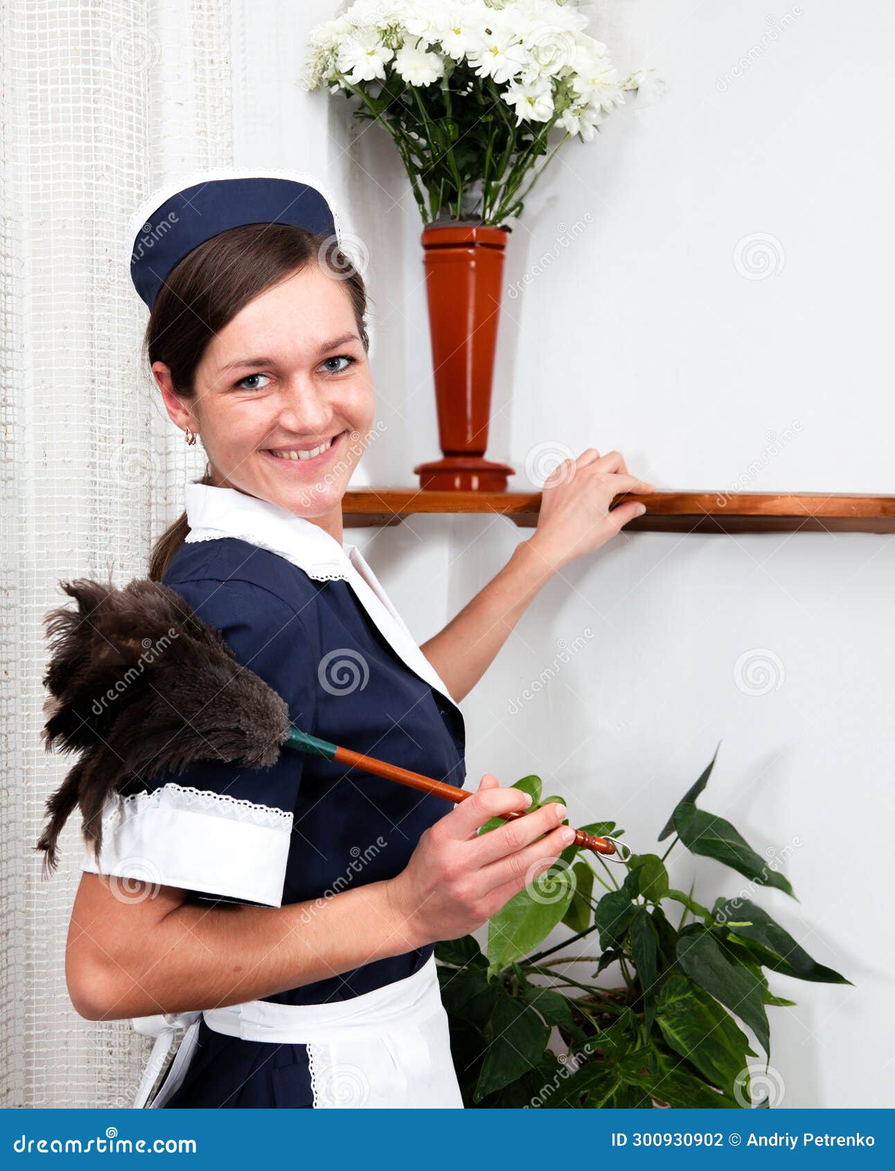 Portrait of a Cleaning Lady at Work Stock Photo - Image of cleaner ...