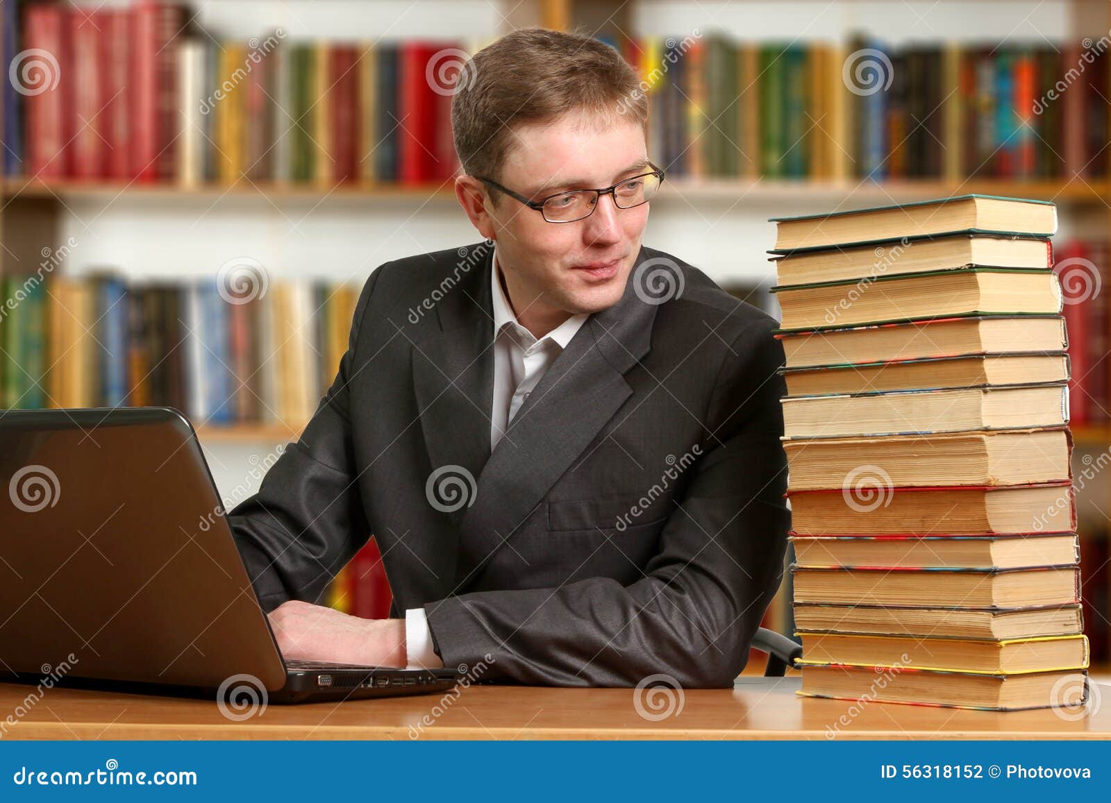 Portrait of clever student stock photo. Image of male - 56318152