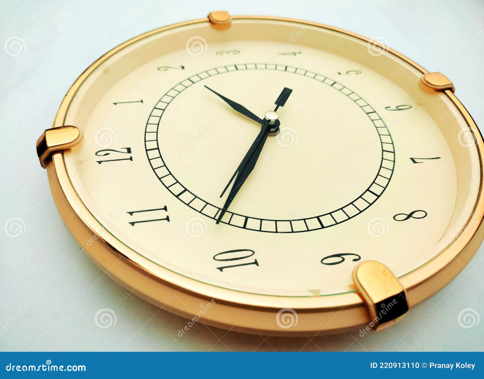 Portrait of the Clock. the Specified Time is Specified Stock Photo ...