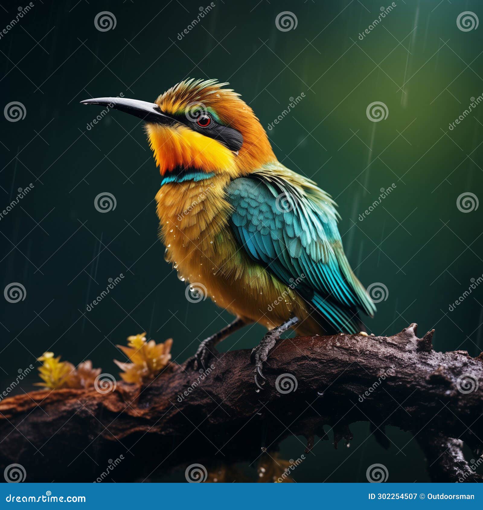 Rainbow Bee-eater Bird Concept Icon Set And Modern Brand Identity Logo ...