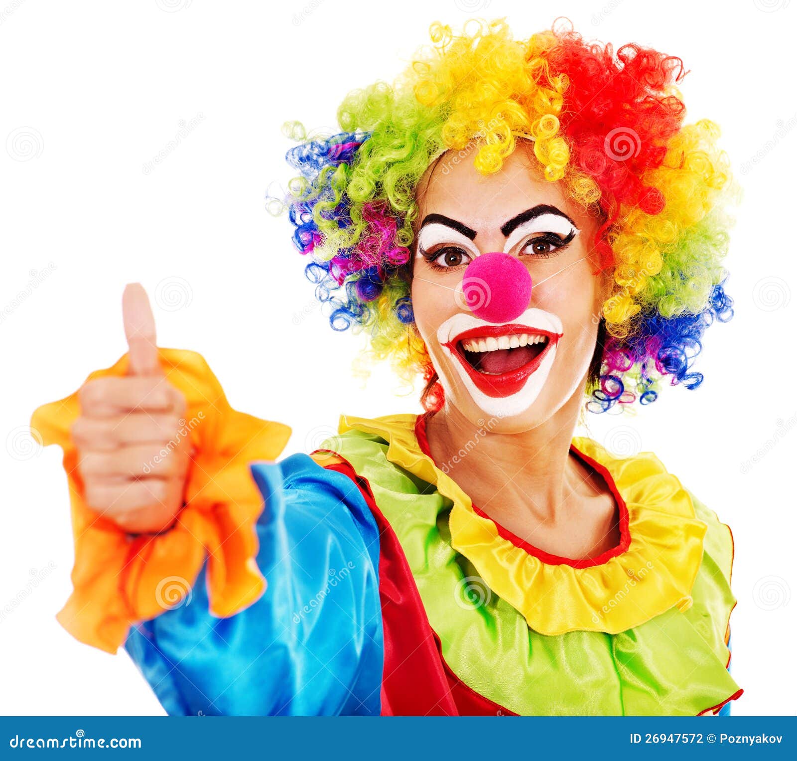 Portrait of clown. stock photo. Image of costume, smile - 26947572