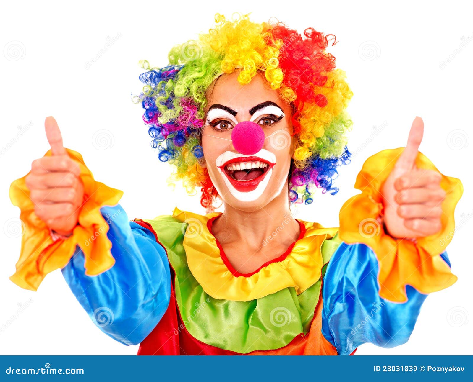 Portrait of clown. stock image. Image of colorful, color - 28031839