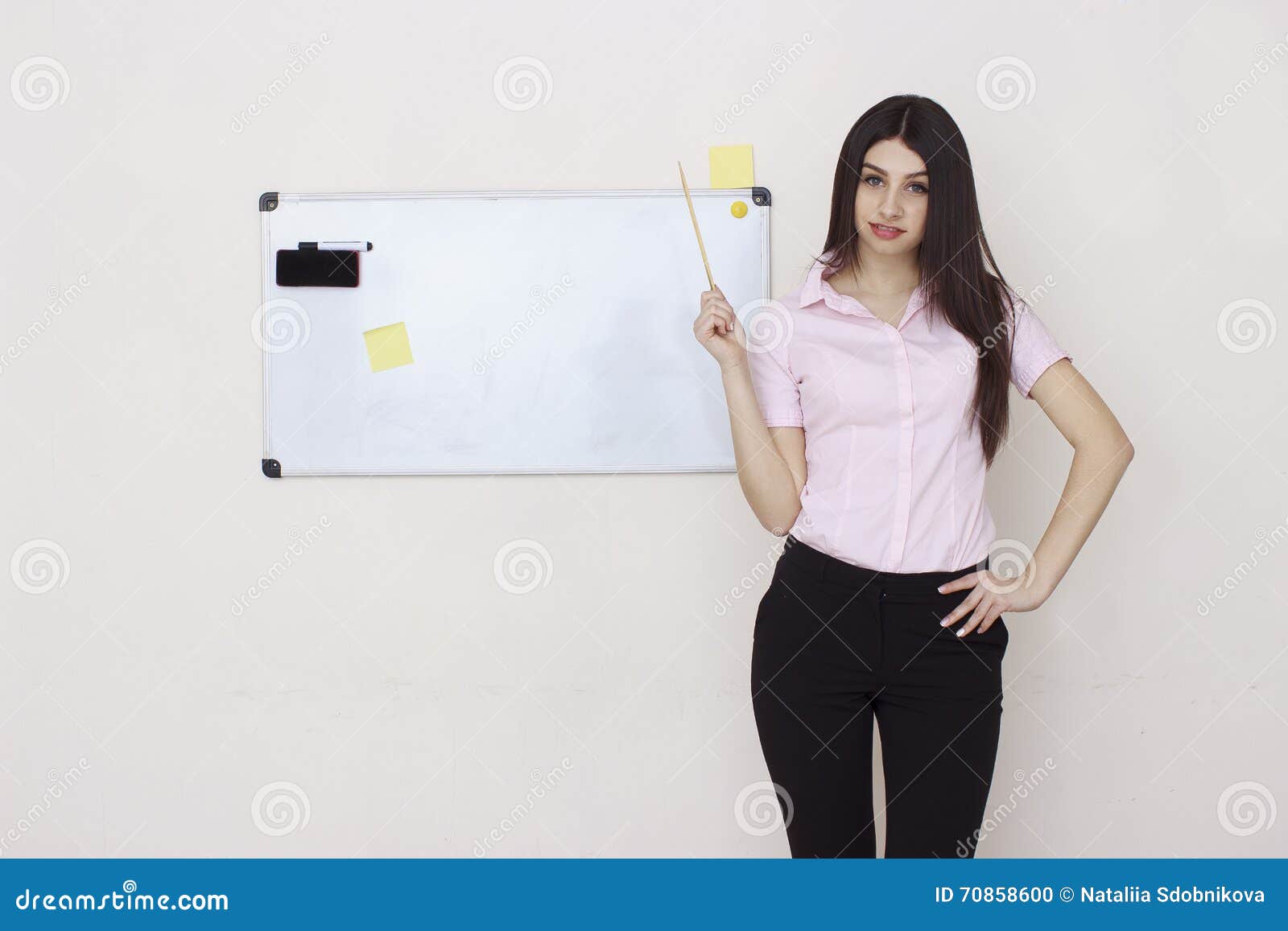 Portrait of coaching woman stock photo. Image of graph - 70858600