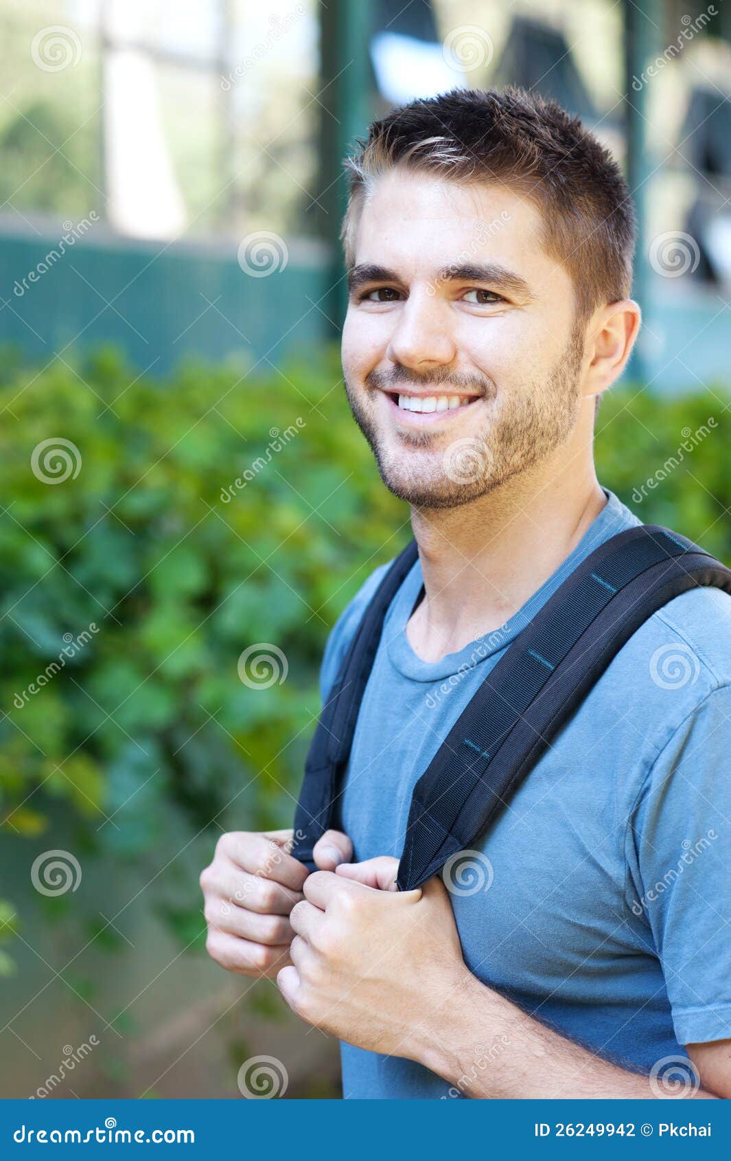 Portrait of a College Student Stock Photo - Image of school, male: 26249942