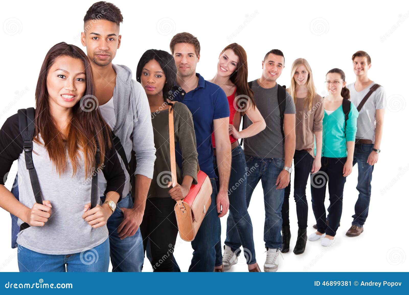 Students Standing In A Line