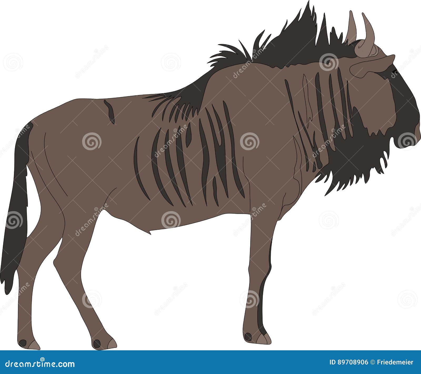 Wildebeest Cartoons, Illustrations & Vector Stock Images - 501 Pictures ...