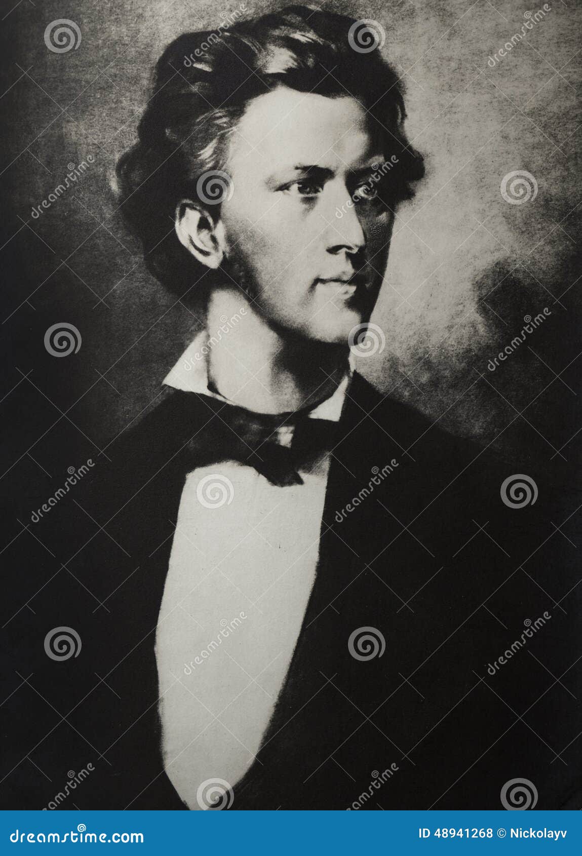 Portrait of Composer Frederic Chopin Editorial Stock Photo - Image of ...