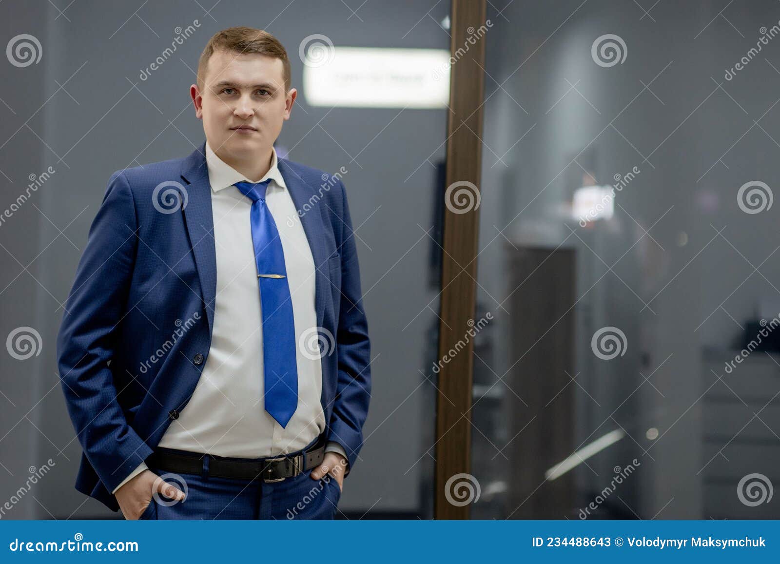 Portrait of Concentrated Lawyer Working at Workplace with Documents in ...