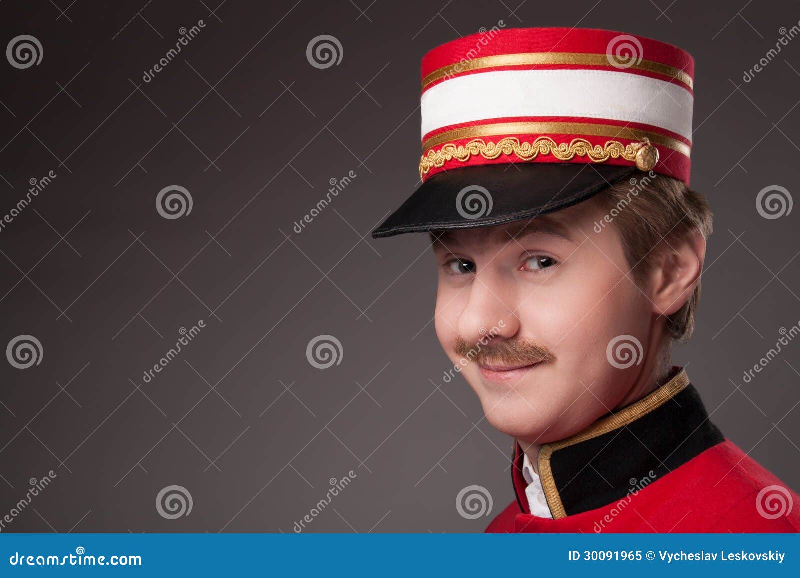 Portrait of a Concierge (porter) Stock Image - Image of vintage ...