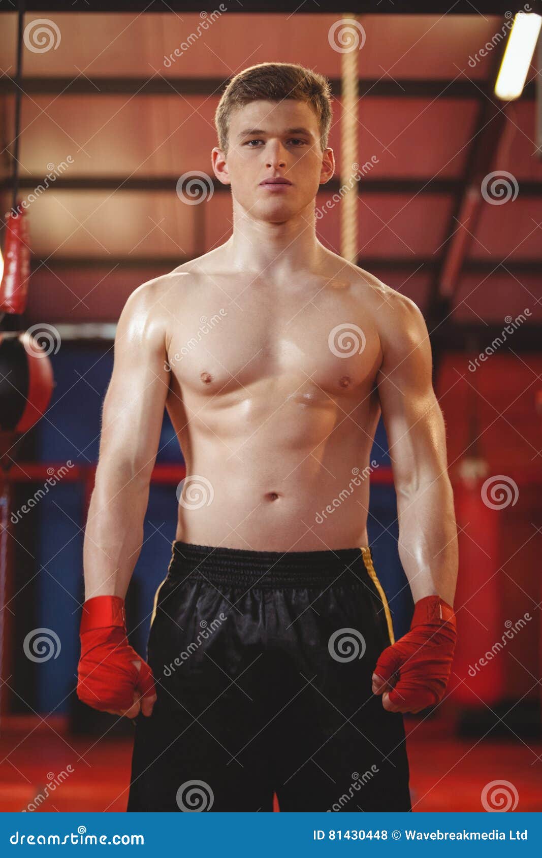 Portrait of a Confident Boxer Stock Photo - Image of concentration ...