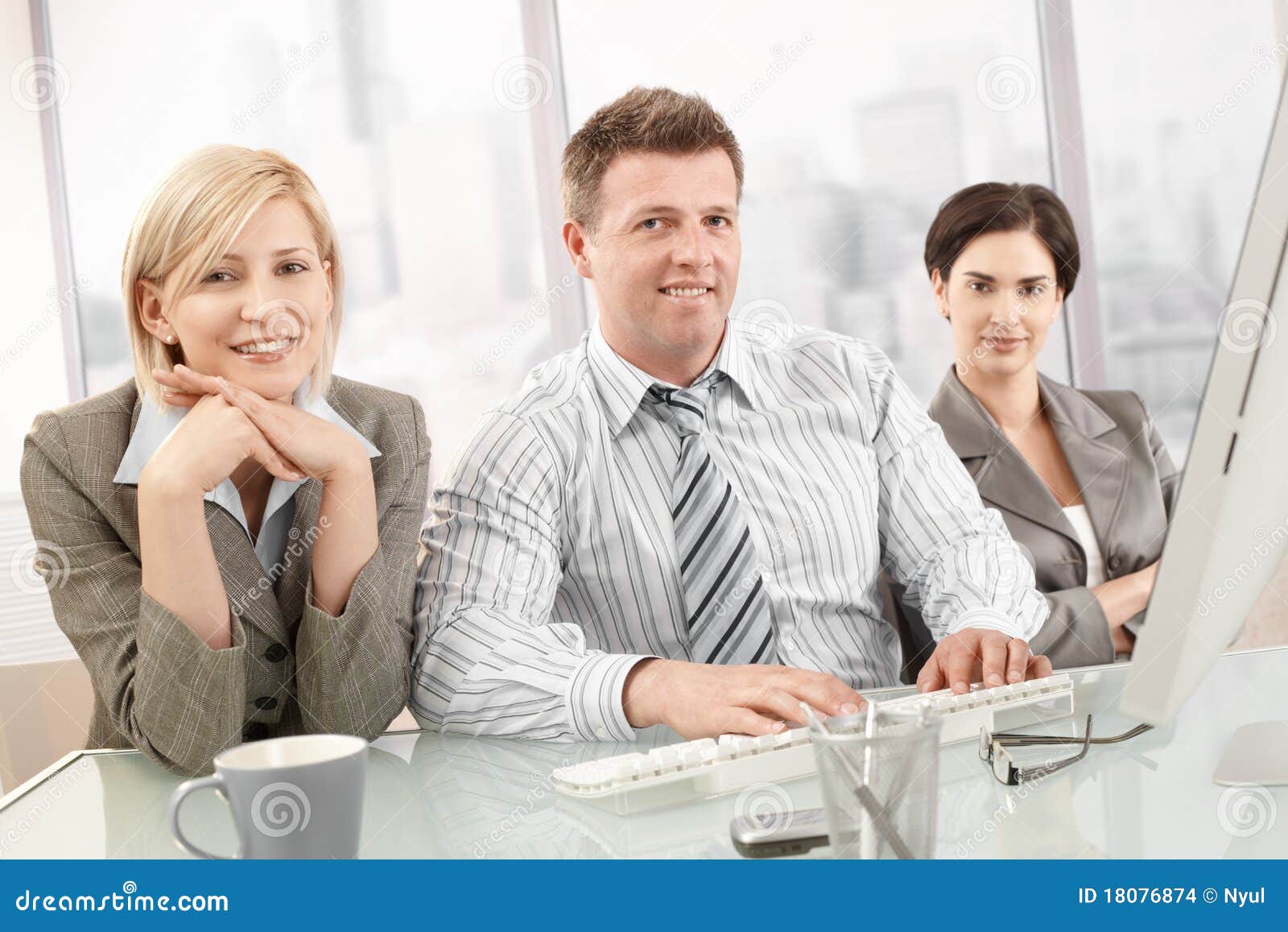 Portrait of Confident Business Team Stock Photo - Image of cooperation ...