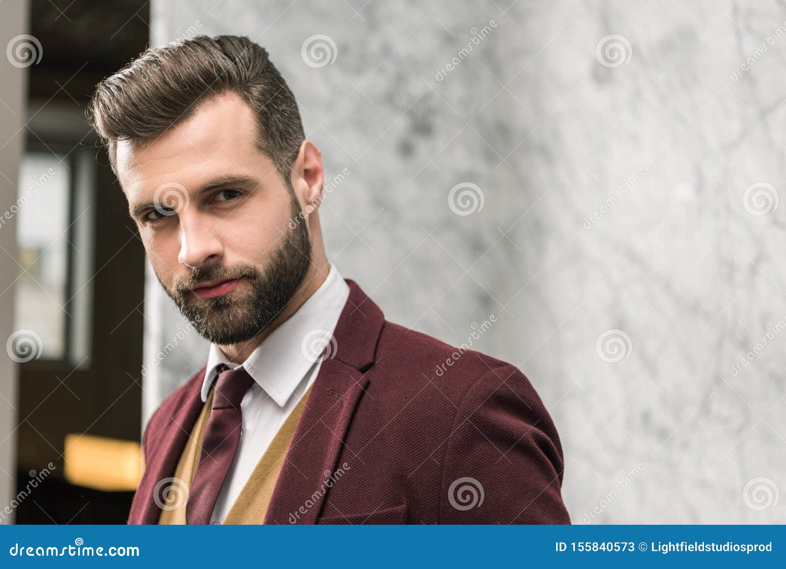 Portrait Of Confident Businessman In Formal Wear Looking Stock Image