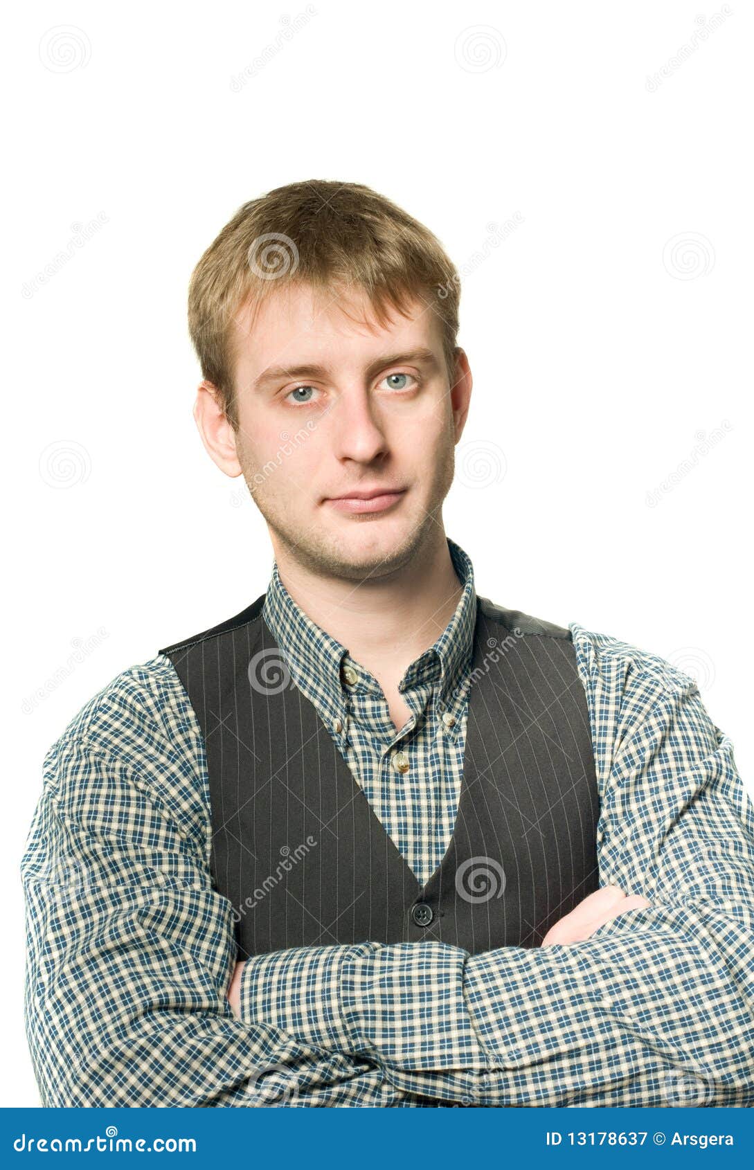 Portrait of Confident Businessman Isolated Stock Image - Image of ...