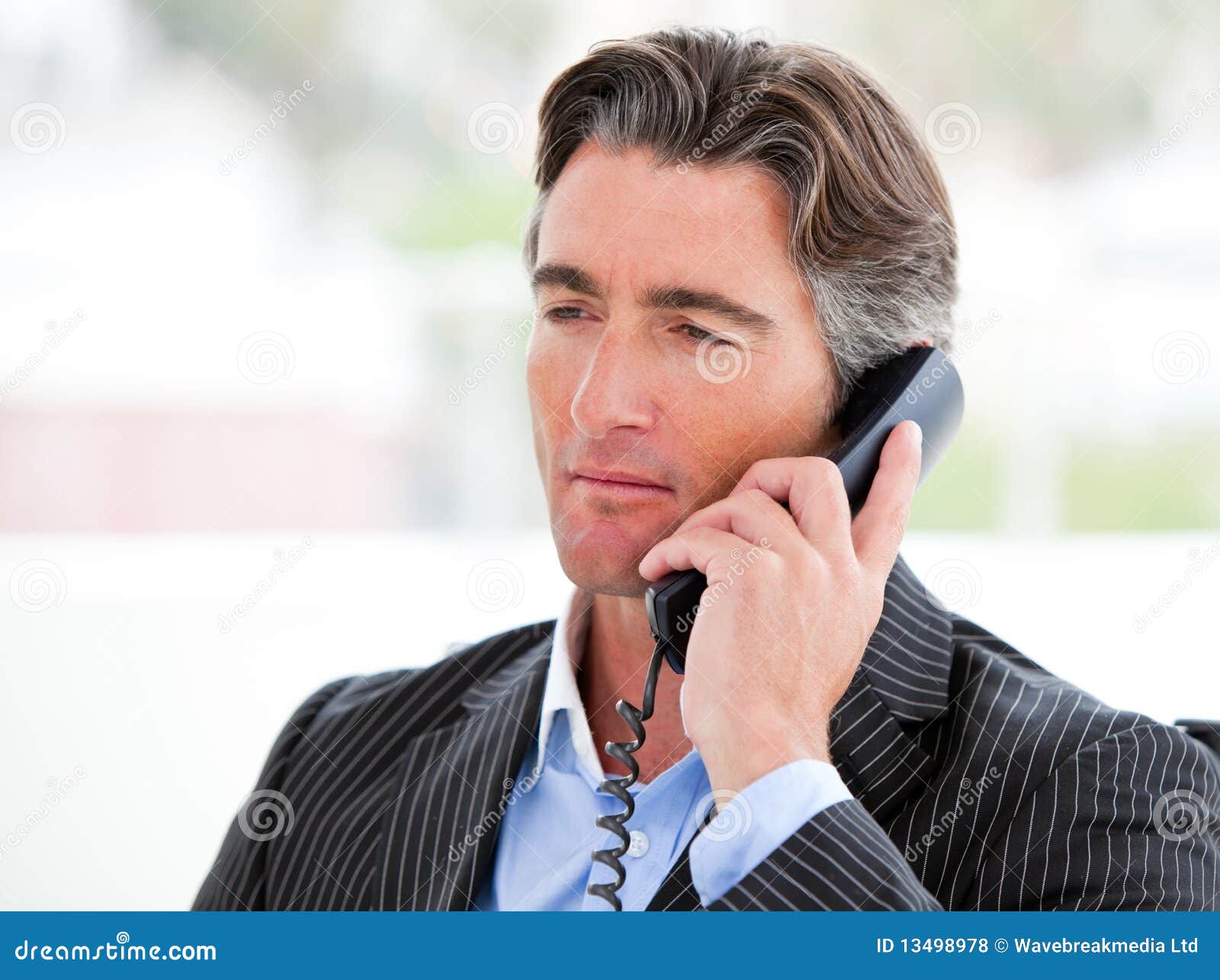 Portrait of a Confident Businessman on Phone Stock Photo - Image of ...