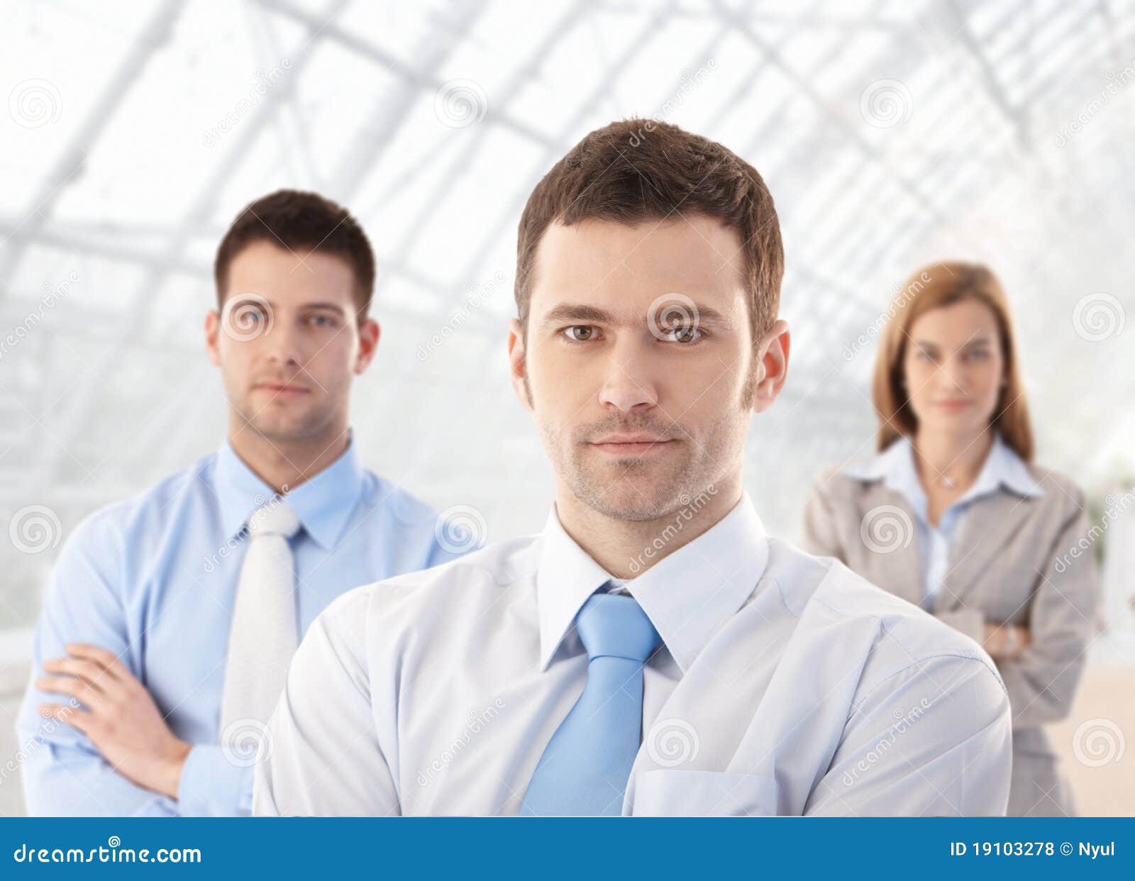 Portrait of Confident Businessteam Stock Photo - Image of good, crossed ...