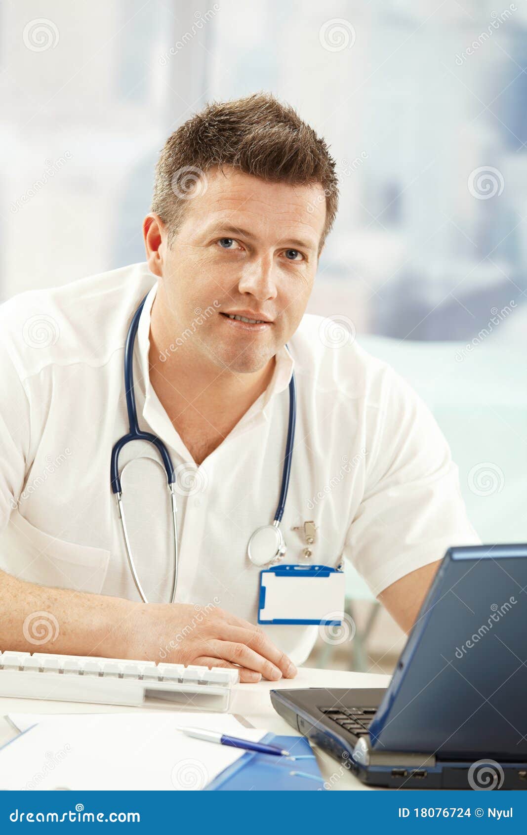 Portrait of Confident Doctor Stock Photo - Image of hospital, european ...