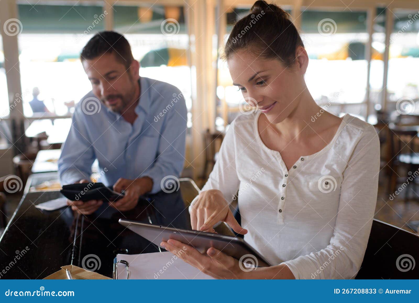 Portrait Confident Female Restaurant Manager Stock Image - Image of ...