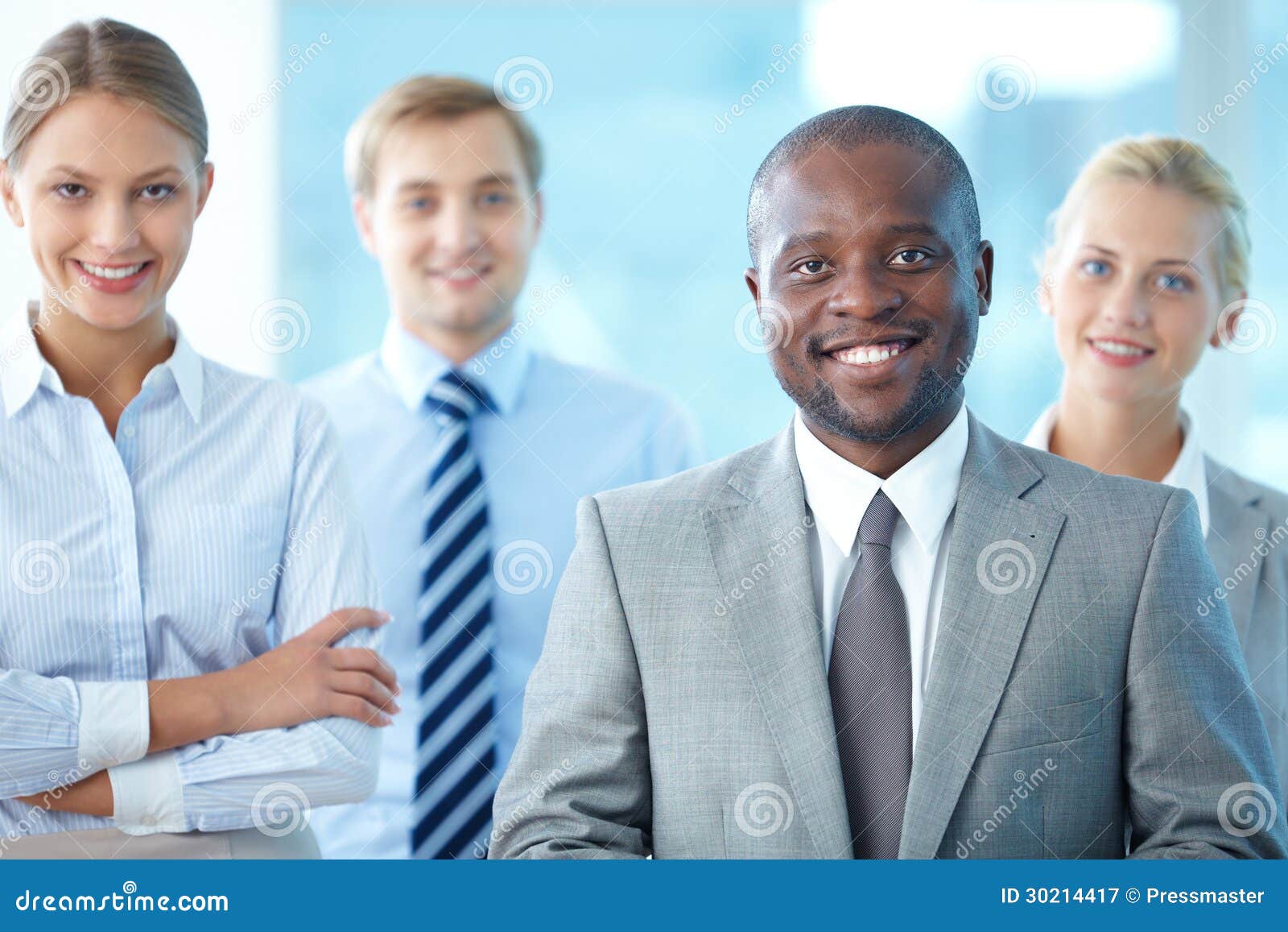 Leader of business team stock image. Image of formal - 30214417