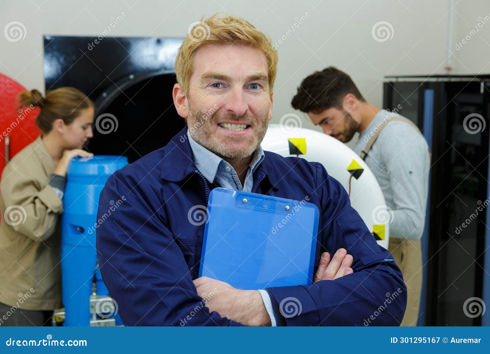 Portrait Confident Male Maintenance Engineer Stock Image - Image of ...