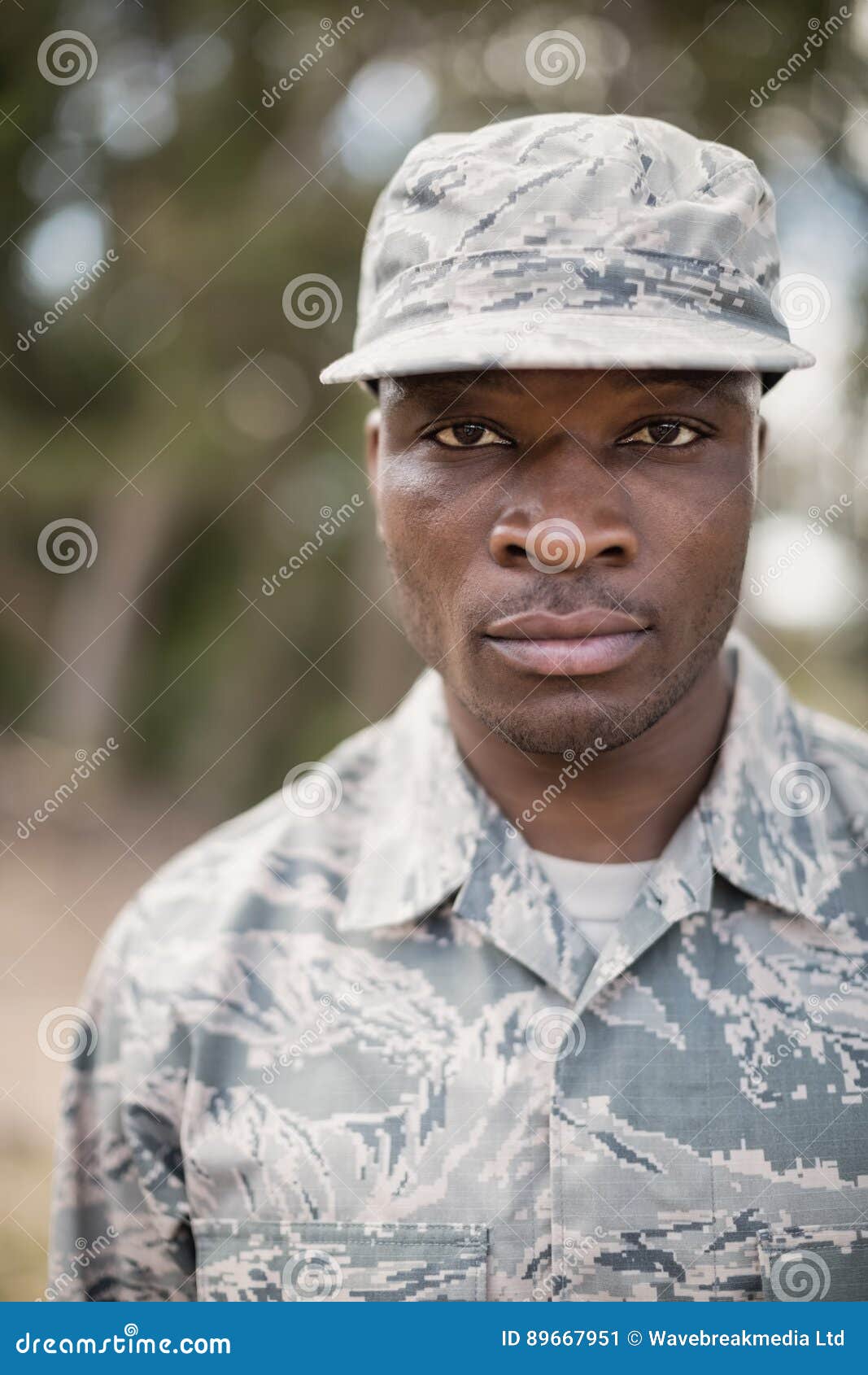Portrait of Confident Military Soldier Stock Image - Image of armed ...
