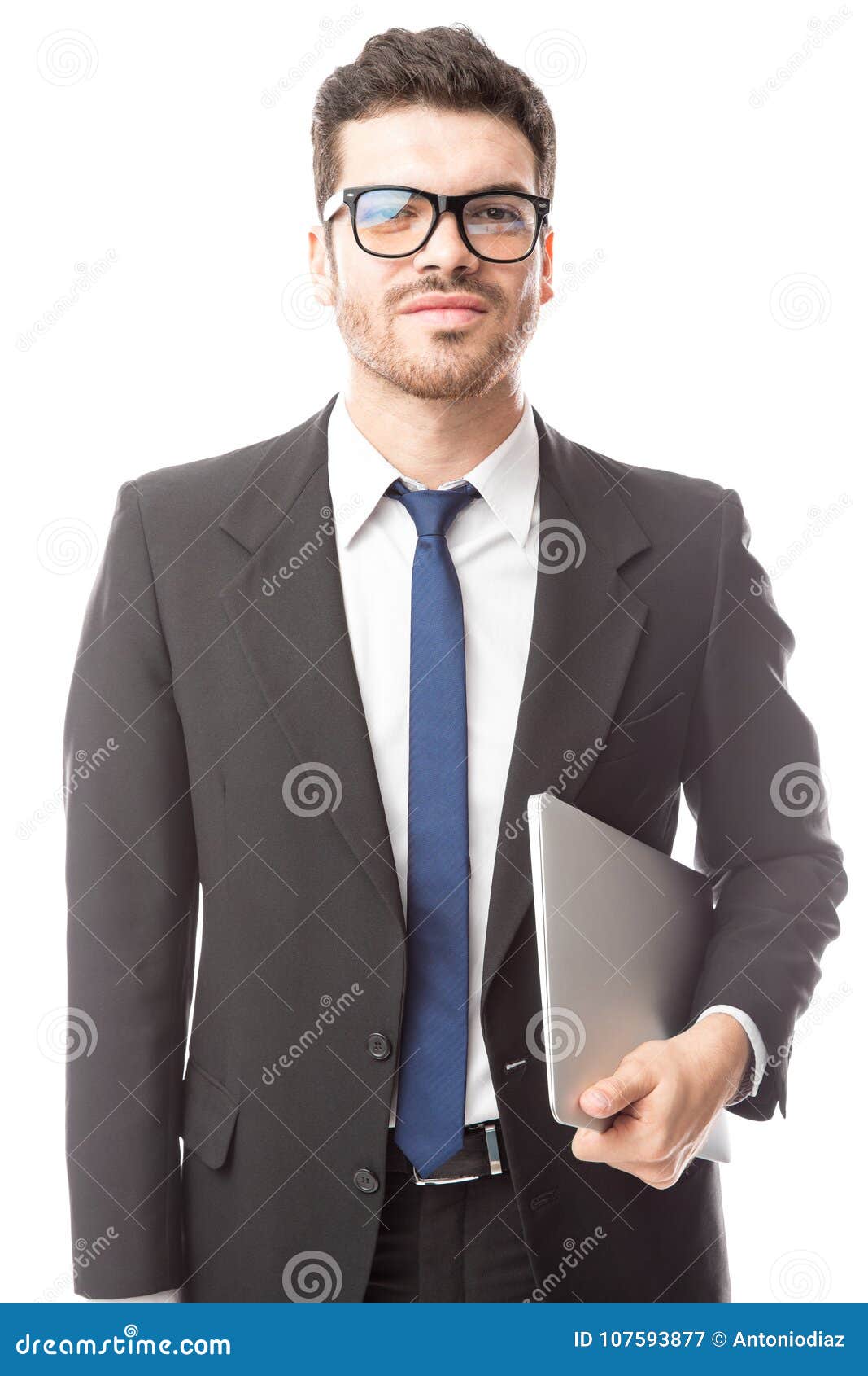 Nerdy Man Working in Tech Support Stock Image - Image of professional ...