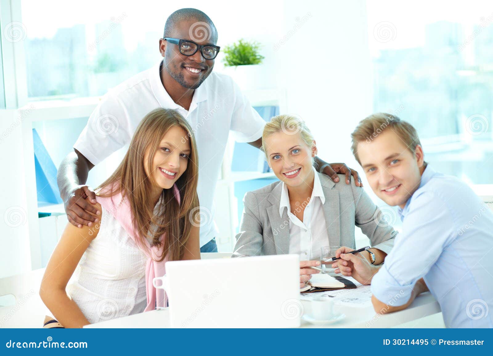 Friendly team stock image. Image of collar, businesswoman - 30214495