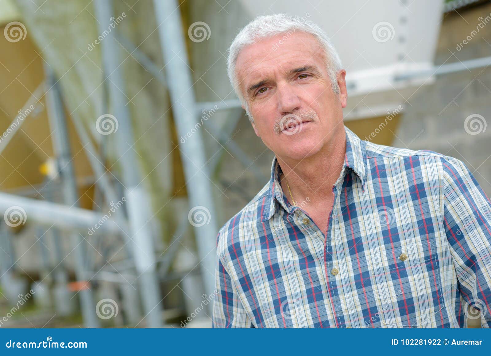 Portrait Confident Plant Manager Stock Photo - Image of industrial ...