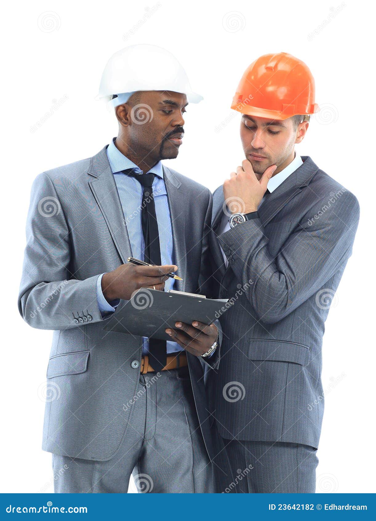 Portrait of Confident Worker Stock Photo - Image of blueprint, modern ...