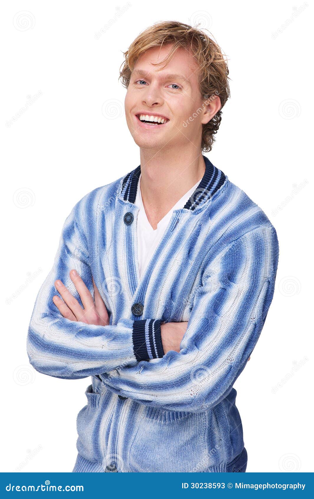 Confident Young Man stock image. Image of blue, lifestyle - 30238593