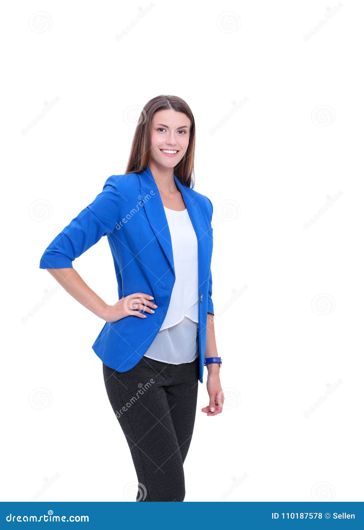Portrait of a Confident Young Woman Standing Isolated on White ... Portrait of a Confident Young Woman Standing Isolated on White ...