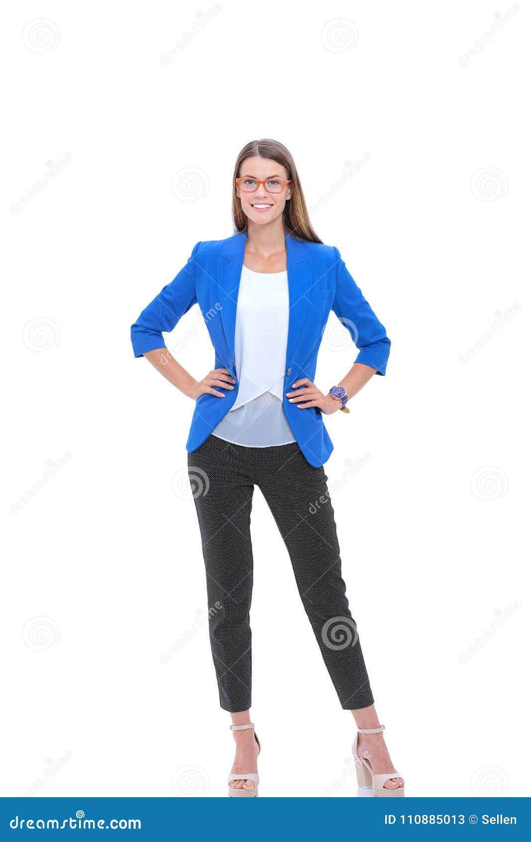 Portrait of a Confident Young Woman Standing Isolated on White ... Portrait of a Confident Young Woman Standing Isolated on White ...