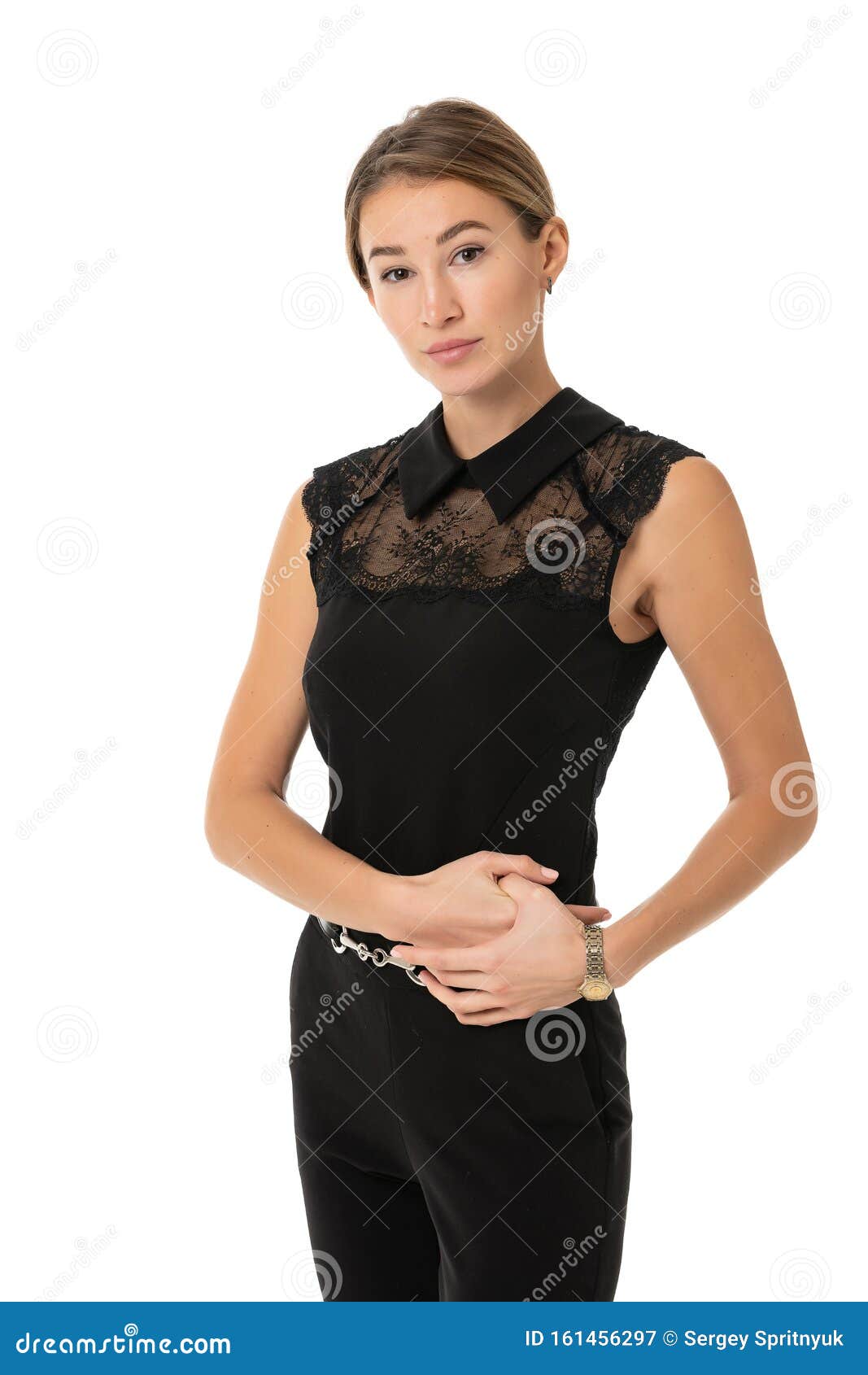 Portrait of a Confident Young Woman Standing Isolated on White ... Portrait of a Confident Young Woman Standing Isolated on White ...