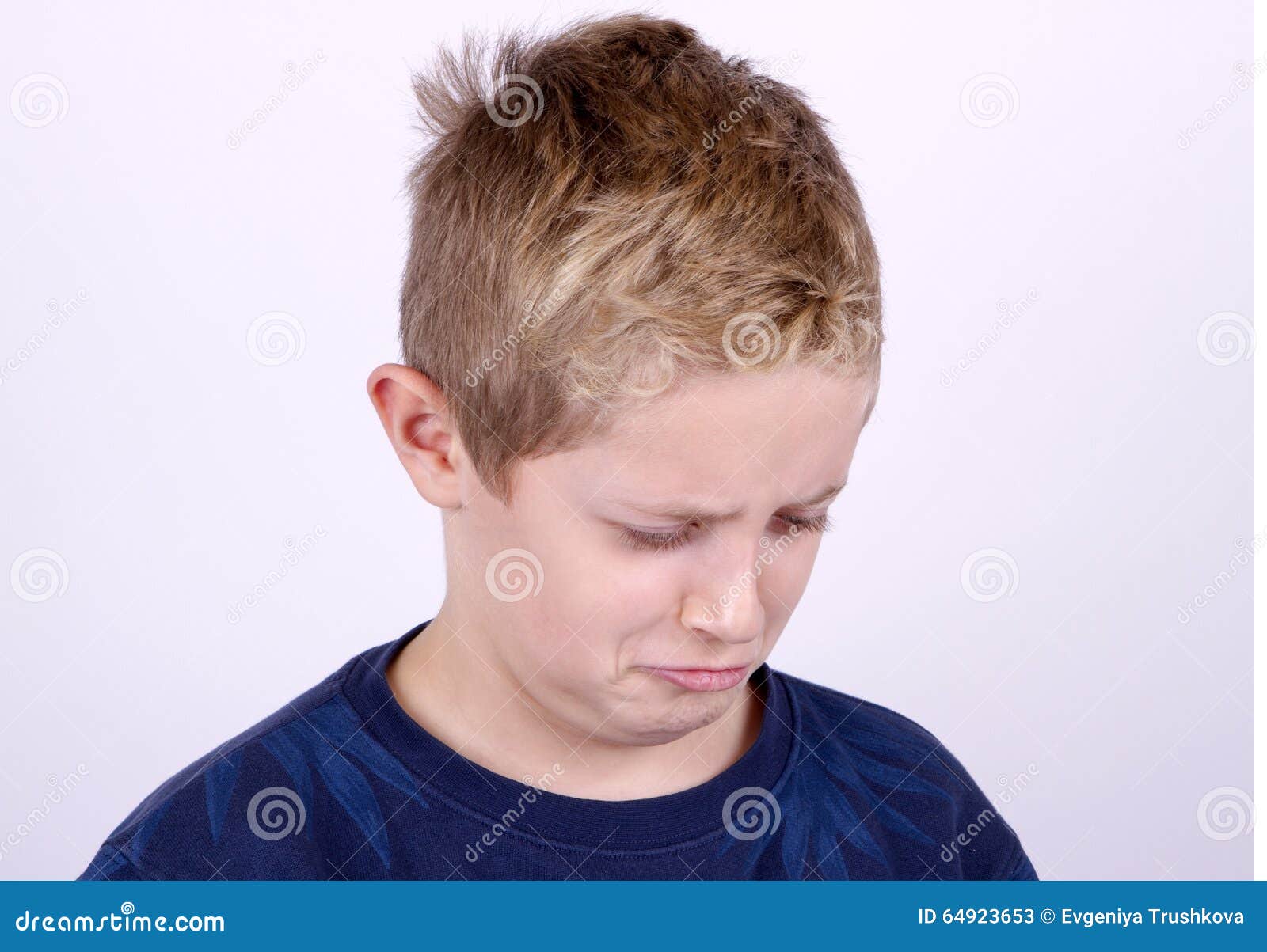 Portrait of Confused Boy stock image. Image of adolescent - 64923653