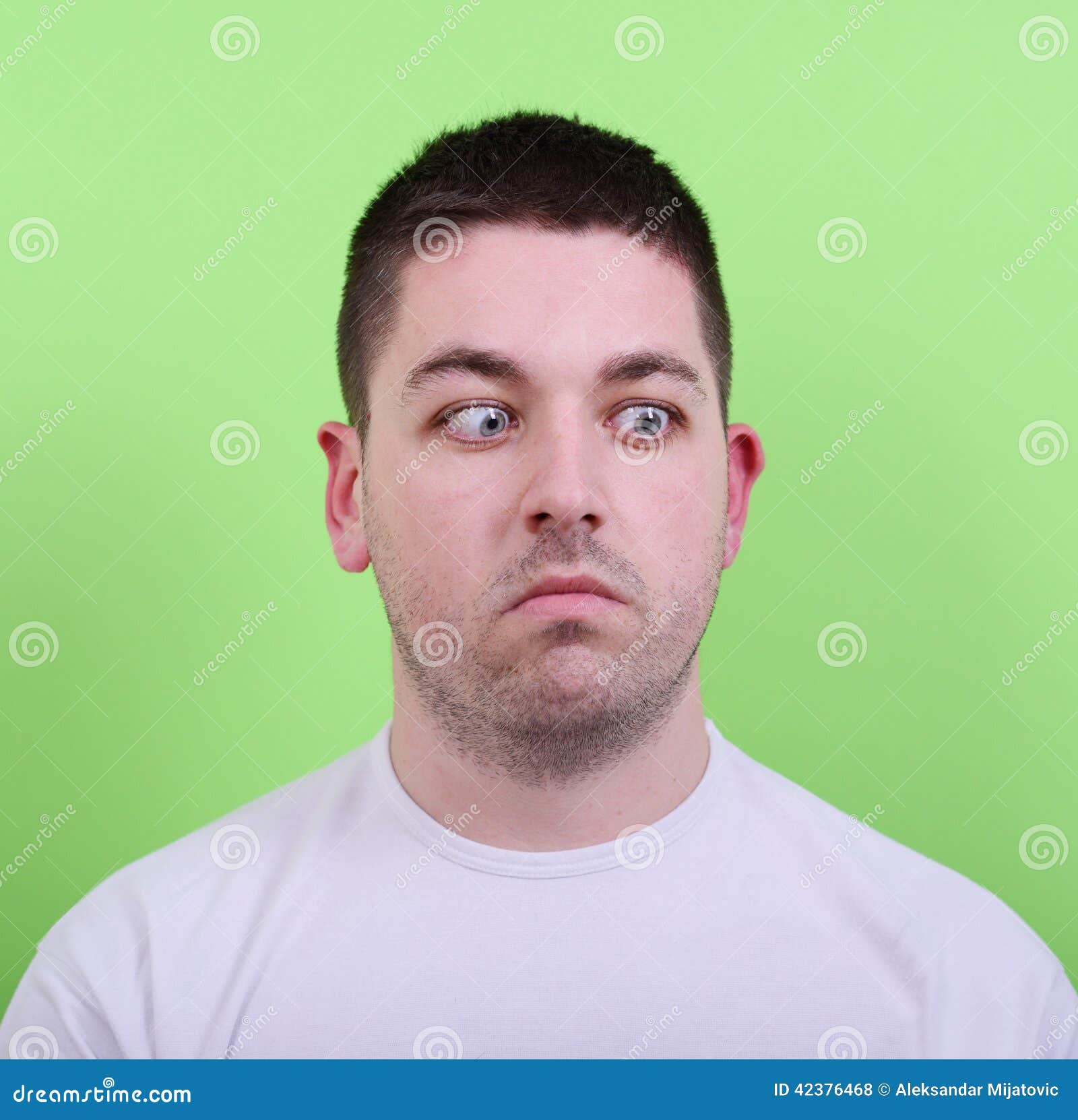 Portrait of Confused Looking Man Stock Photo - Image of confident, eyes ...