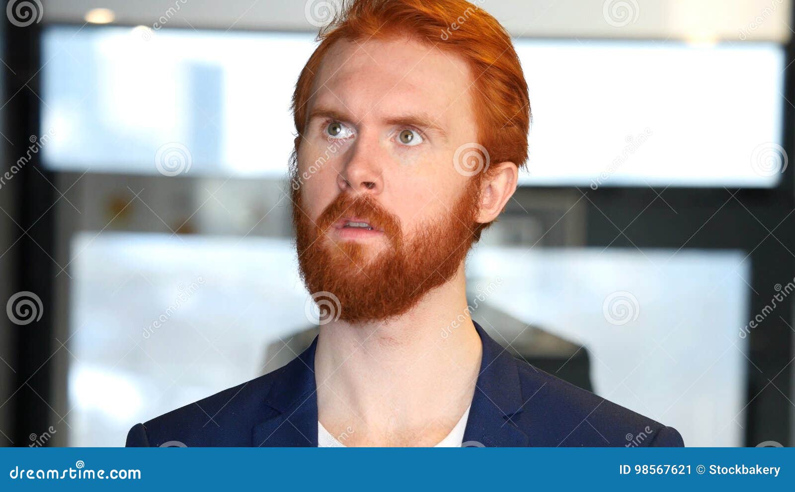 Portrait of Confused Man stock image. Image of headache - 98567621