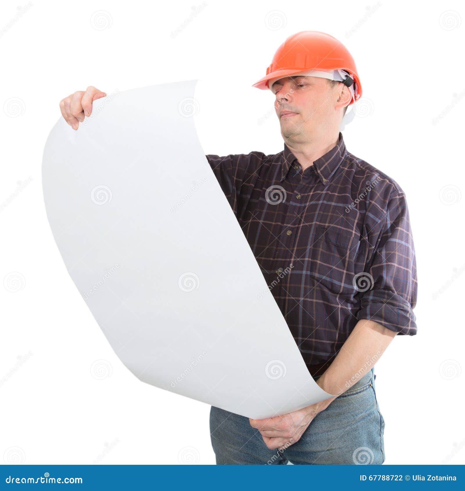 Portrait of Construction Builder Stock Photo - Image of occupation ...