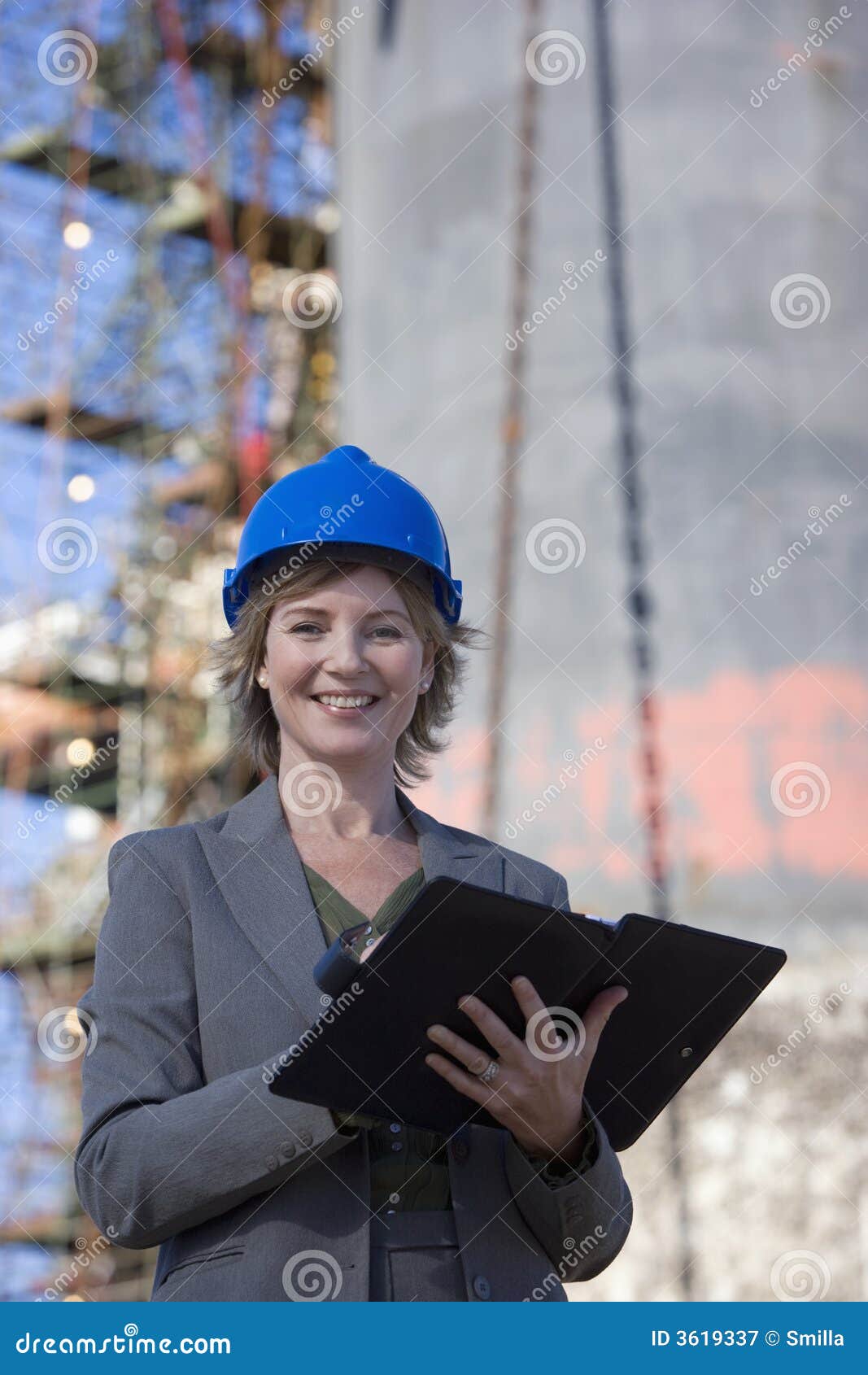 A Portrait of a Construction Engineer Stock Image - Image of occupation ...