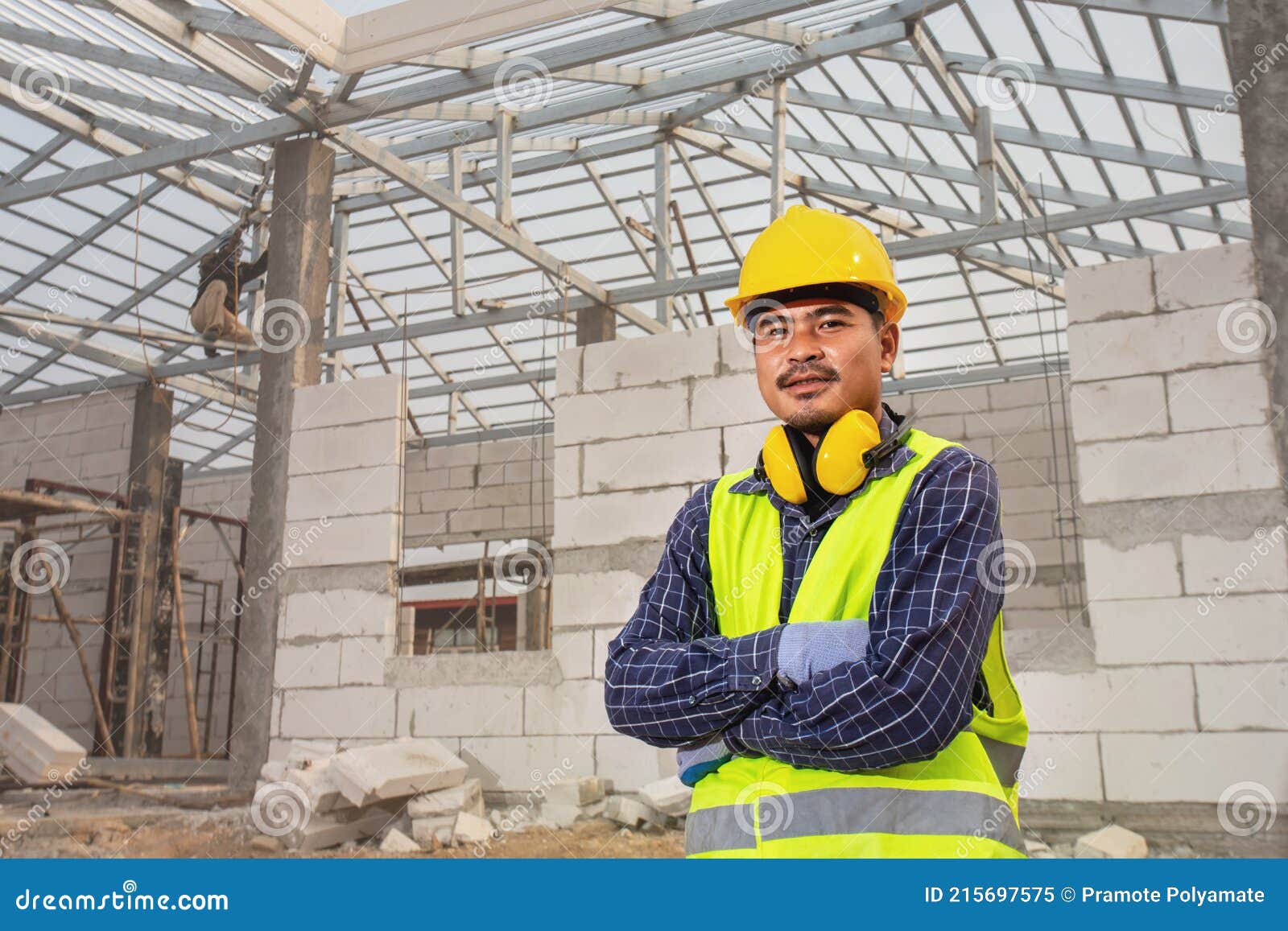 Portrait of Construction Engineer Technician Worker, Civil Engineer ...