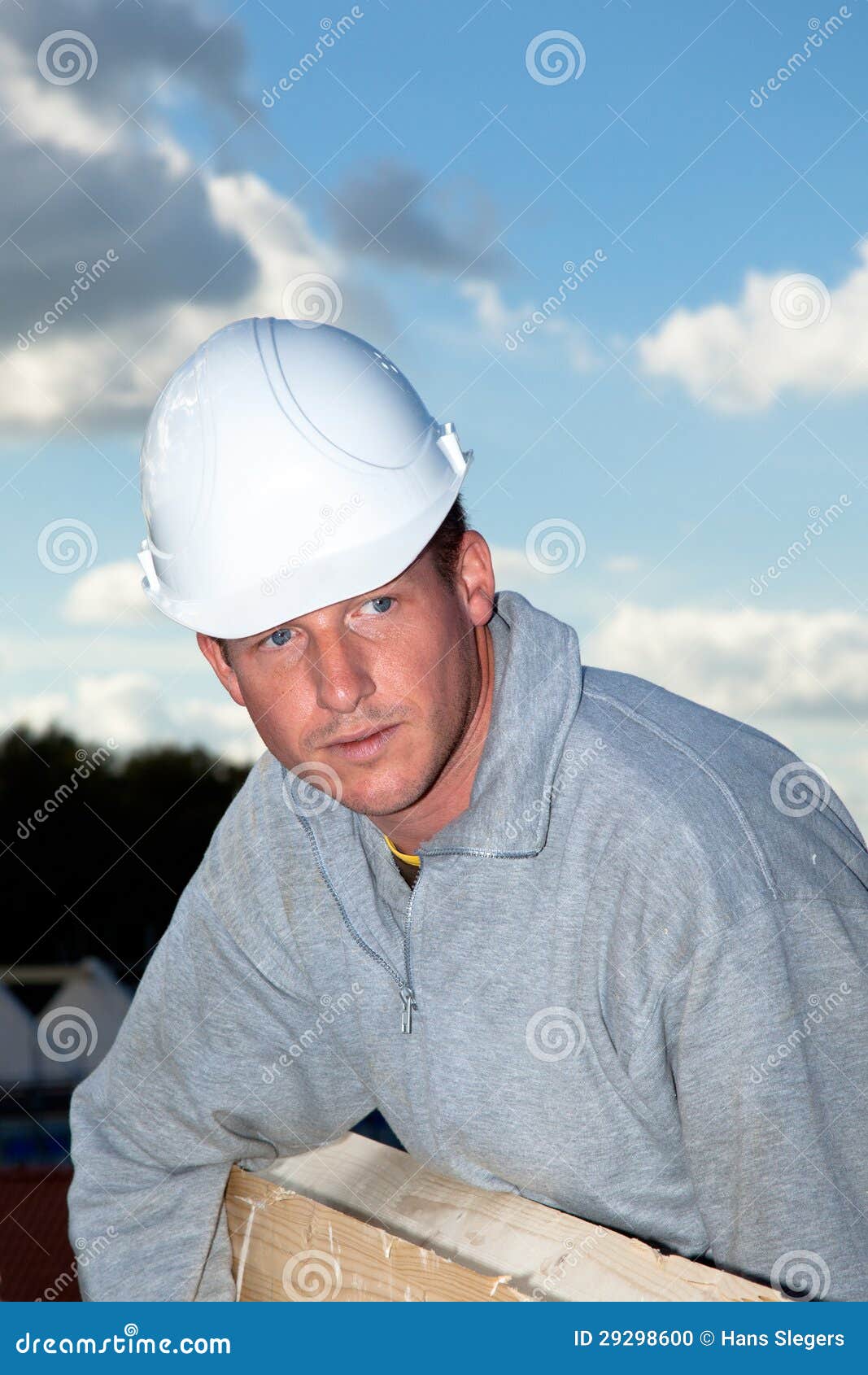 Portrait Construction Worker Stock Photo - Image of making, housing ...