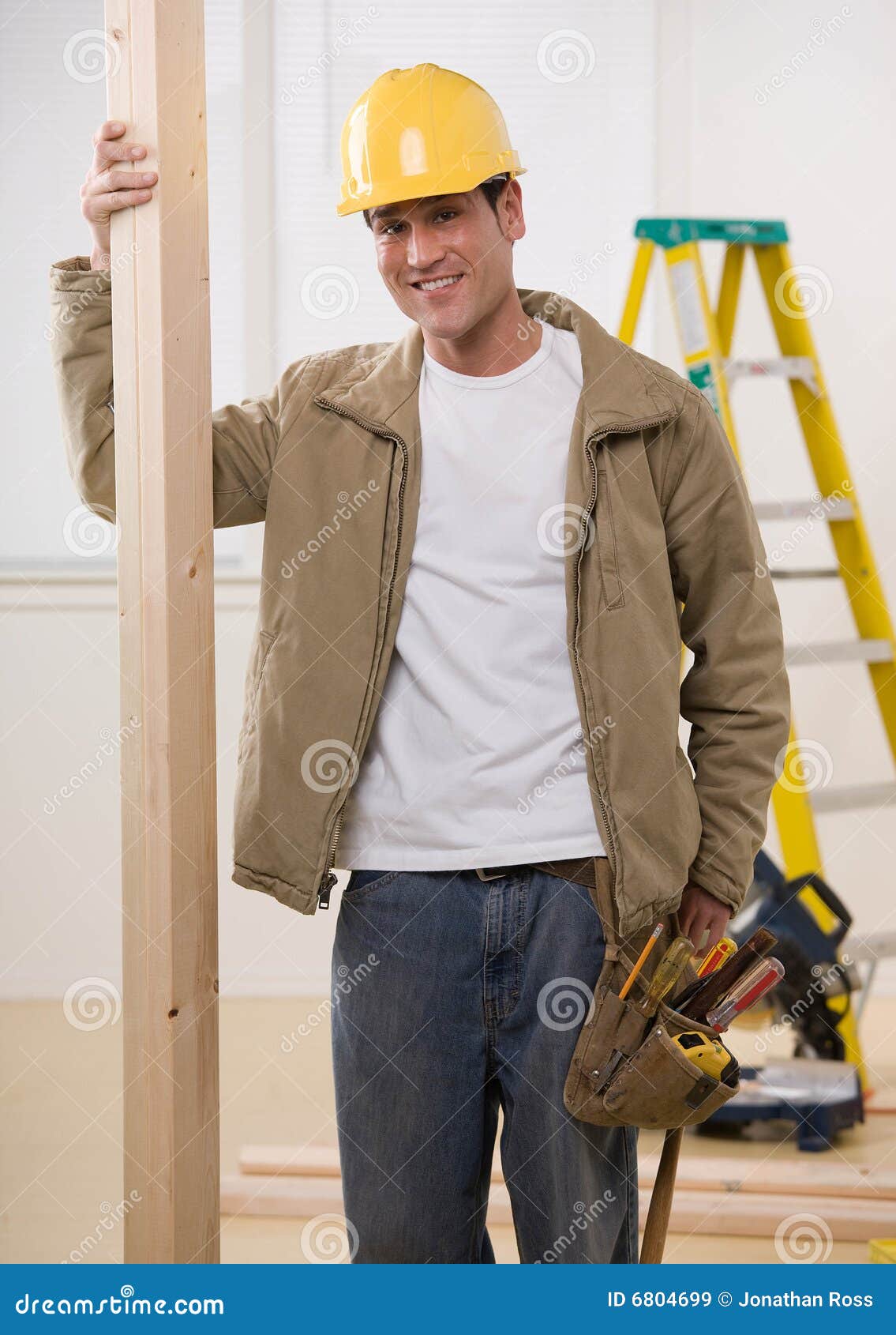 Portrait of a Construction Worker Stock Image - Image of mark, race ...