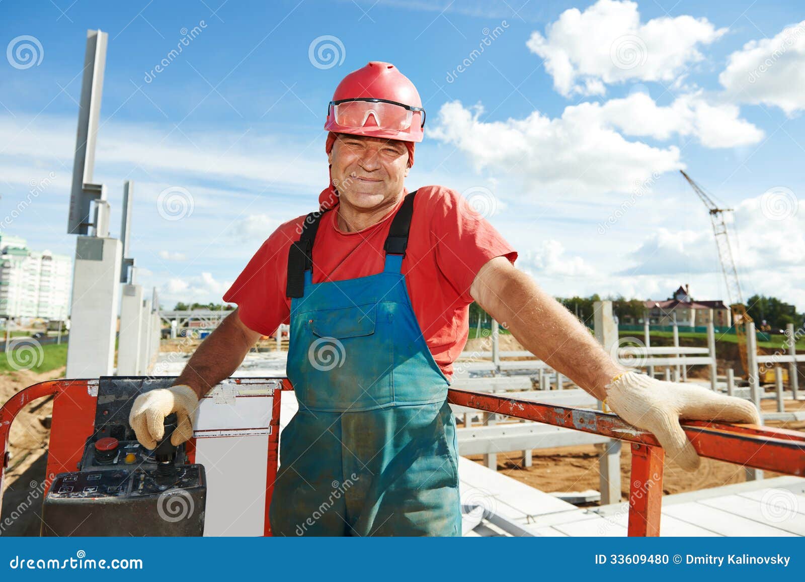Portrait of Construction Worker Stock Photo - Image of framework ...