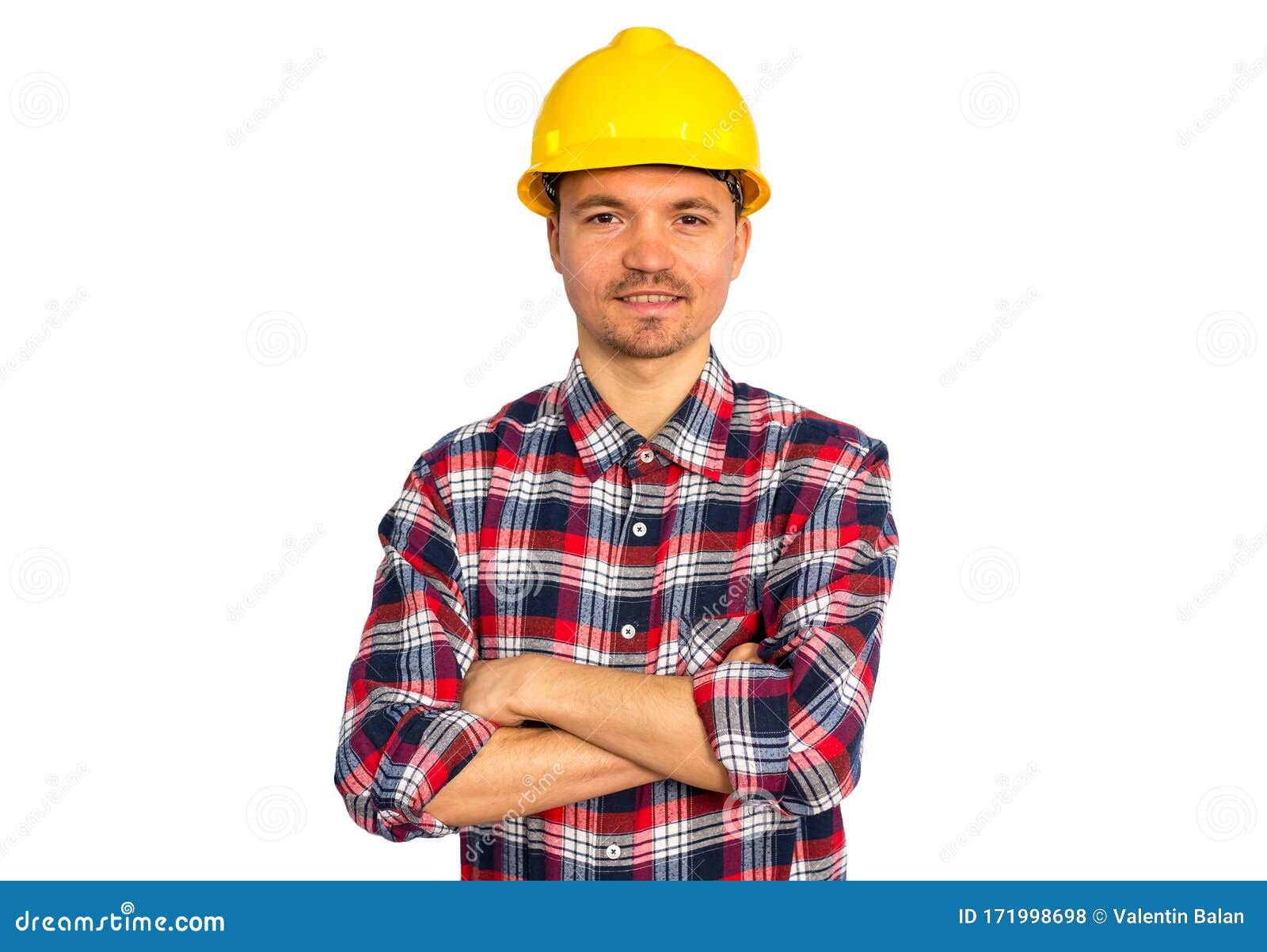 Portrait of Construction Young Builder Stock Photo - Image of builder ...