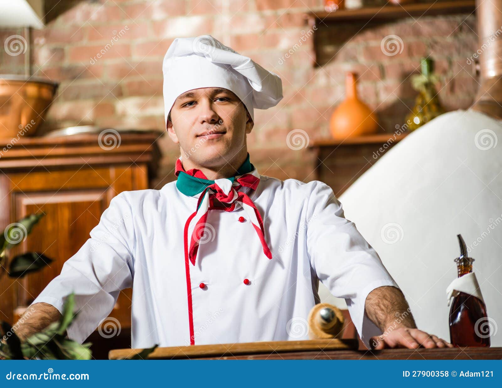 Portrait of a cook stock photo. Image of hands, arms - 27900358
