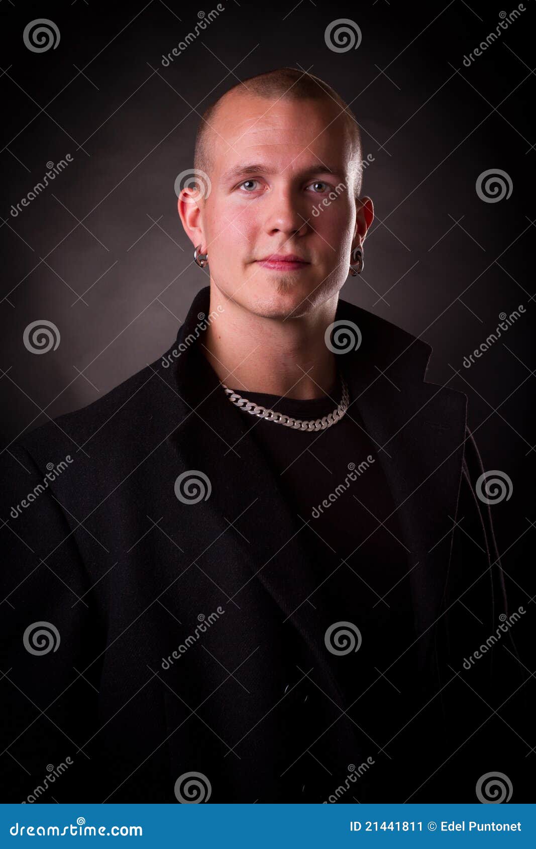 Portrait of a Cool Handsome Guy Stock Image - Image of look, jacket ...
