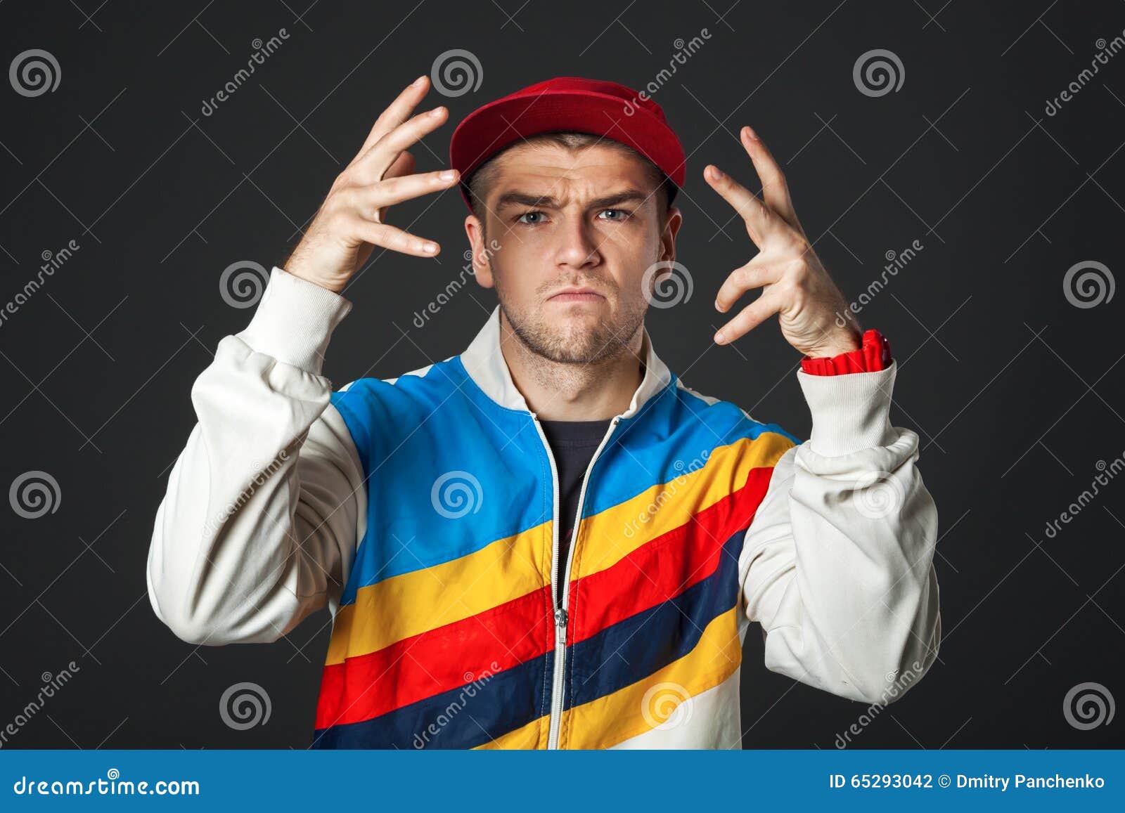 Portrait of Cool Looking Young Guy Posing in Studio. Stock Photo ...