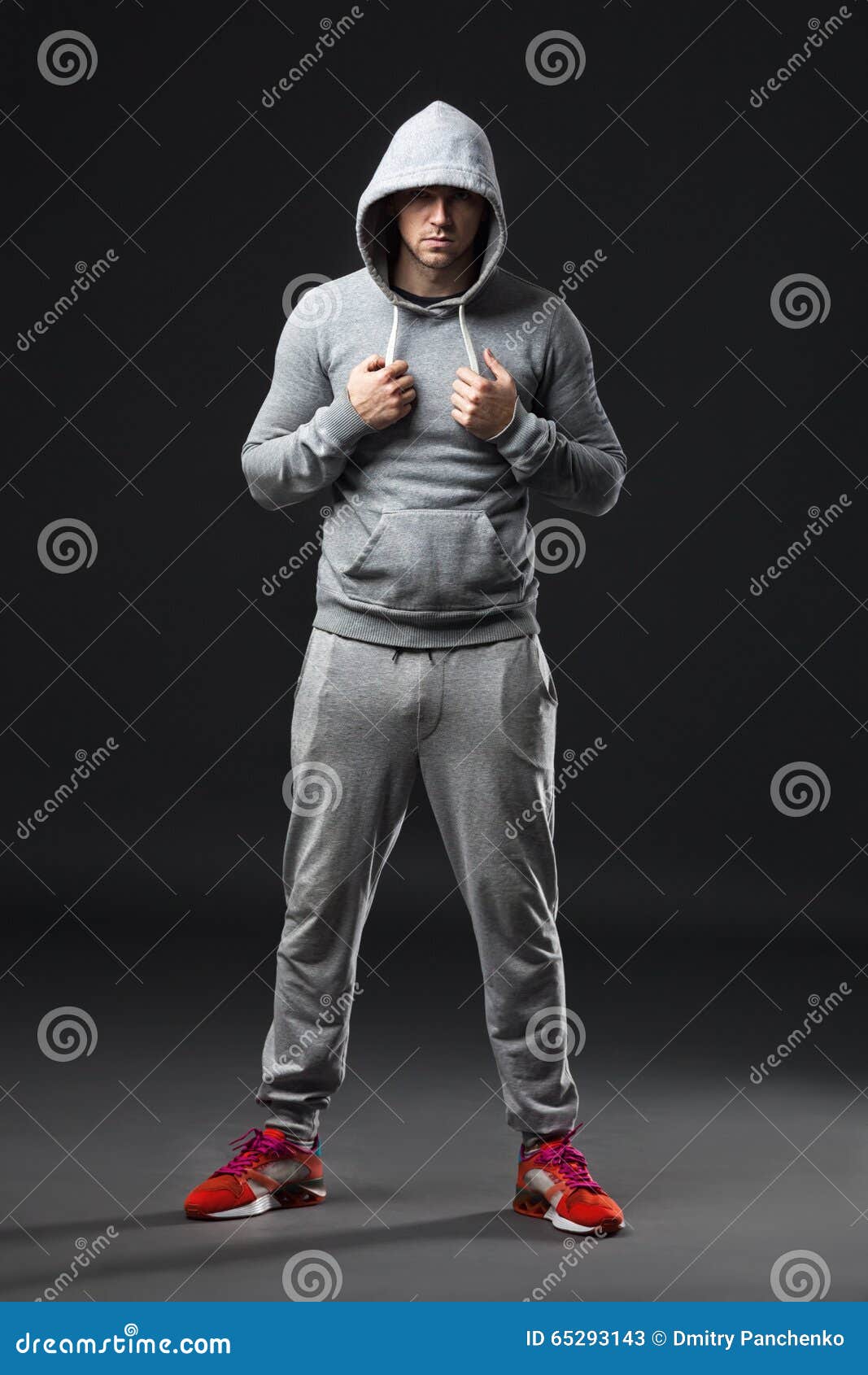 Portrait of Cool Looking Young Guy in Sportswear. Stock Image - Image ...