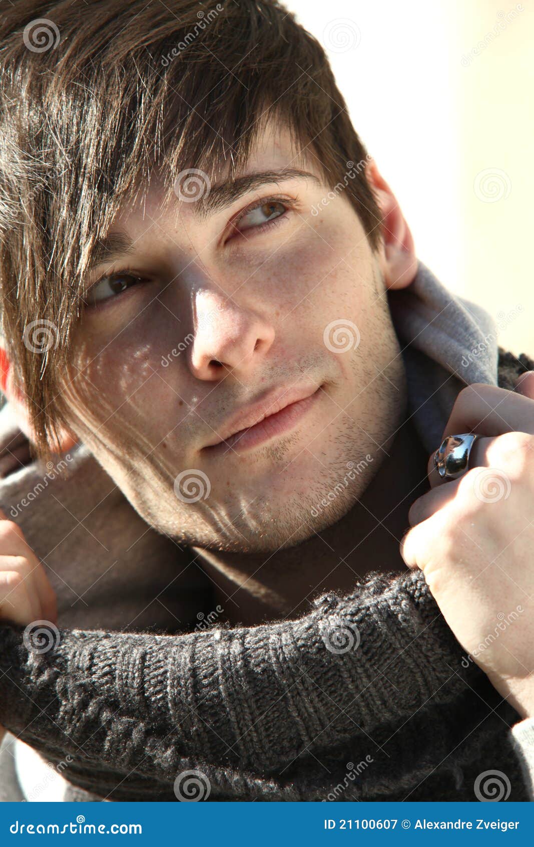 Portrait of cool young man stock image. Image of portrait - 21100607