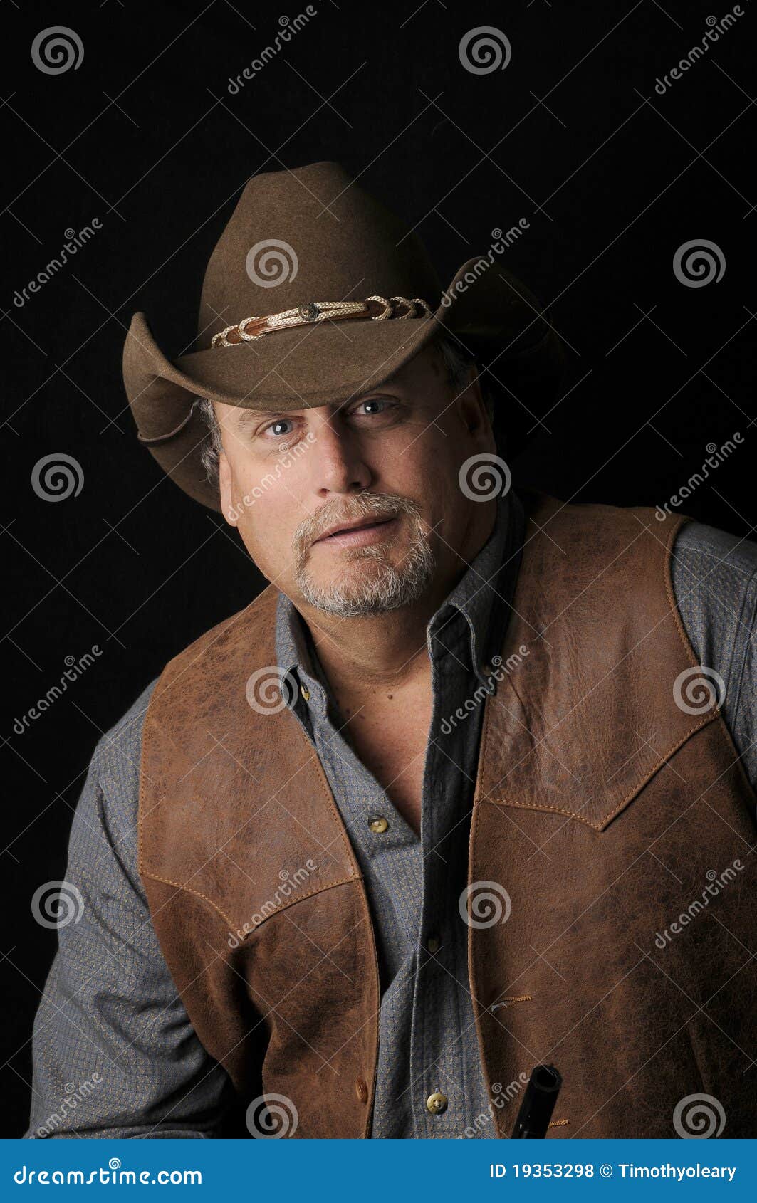 Portrait of a Cowboy stock photo. Image of clothing, texas - 19353298