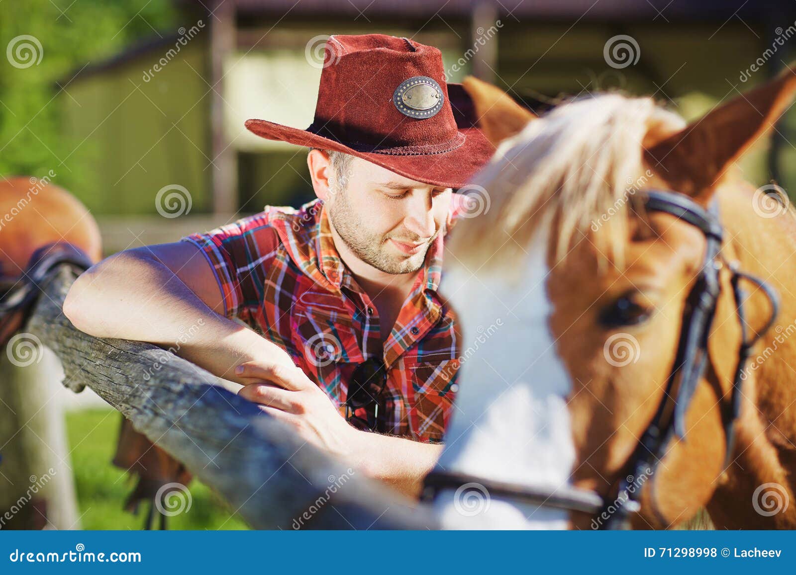 Portrait of a Cowboy on the Farm Stock Photo - Image of happiness ...